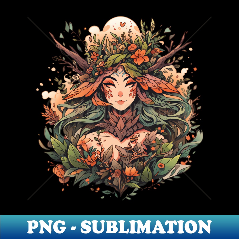 Forest Goddess - Decorative Sublimation PNG File - Stunning | Inspire Uplift