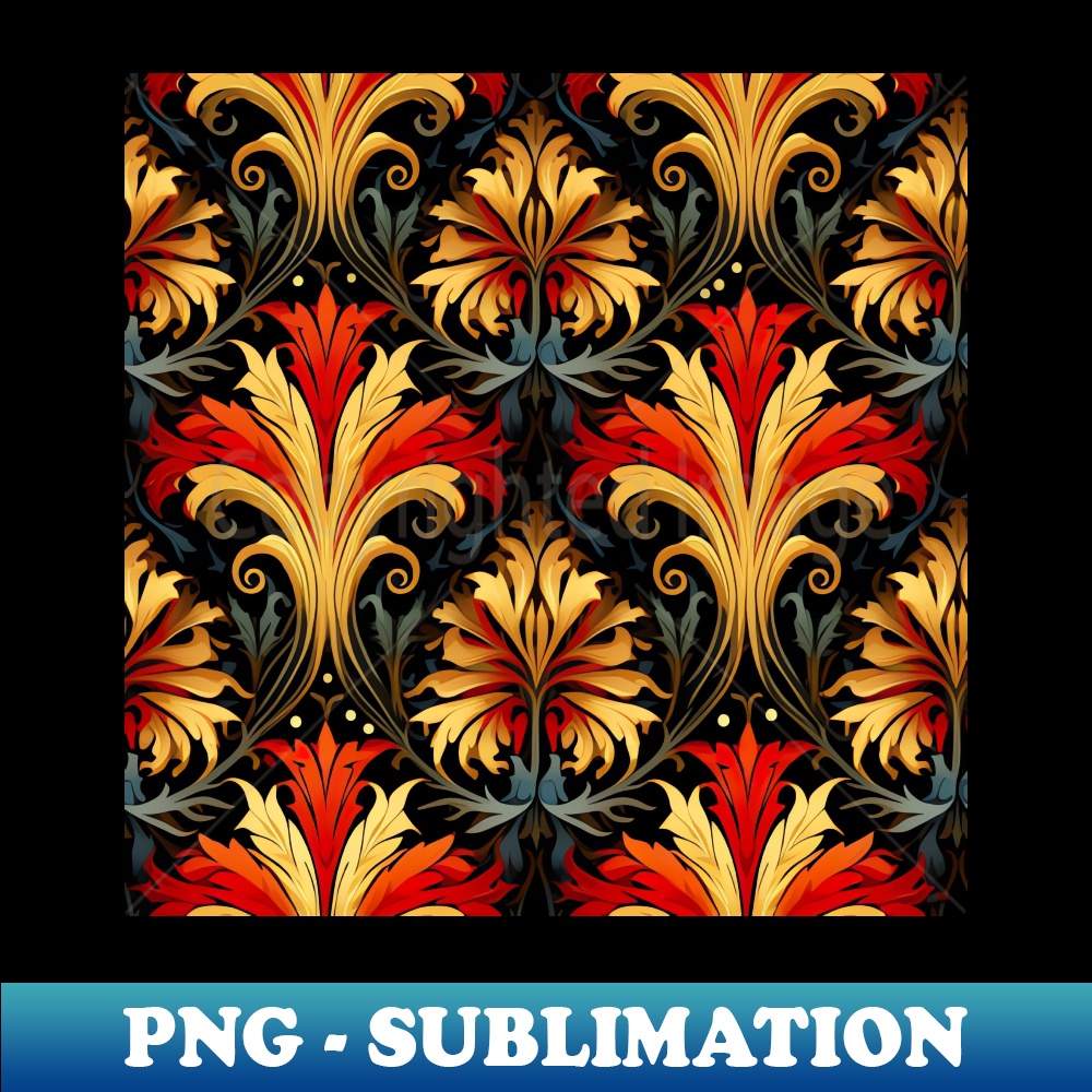 Retro design with victorian gothic pattern - Digital Sublima - Inspire Uplift