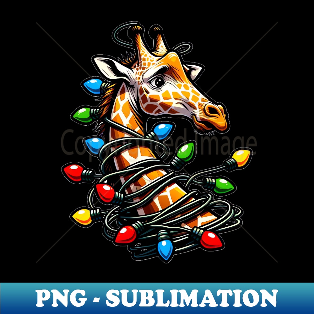 Christmas Giraffe - PNG Transparent Sublimation File - Unlea | Inspire ...