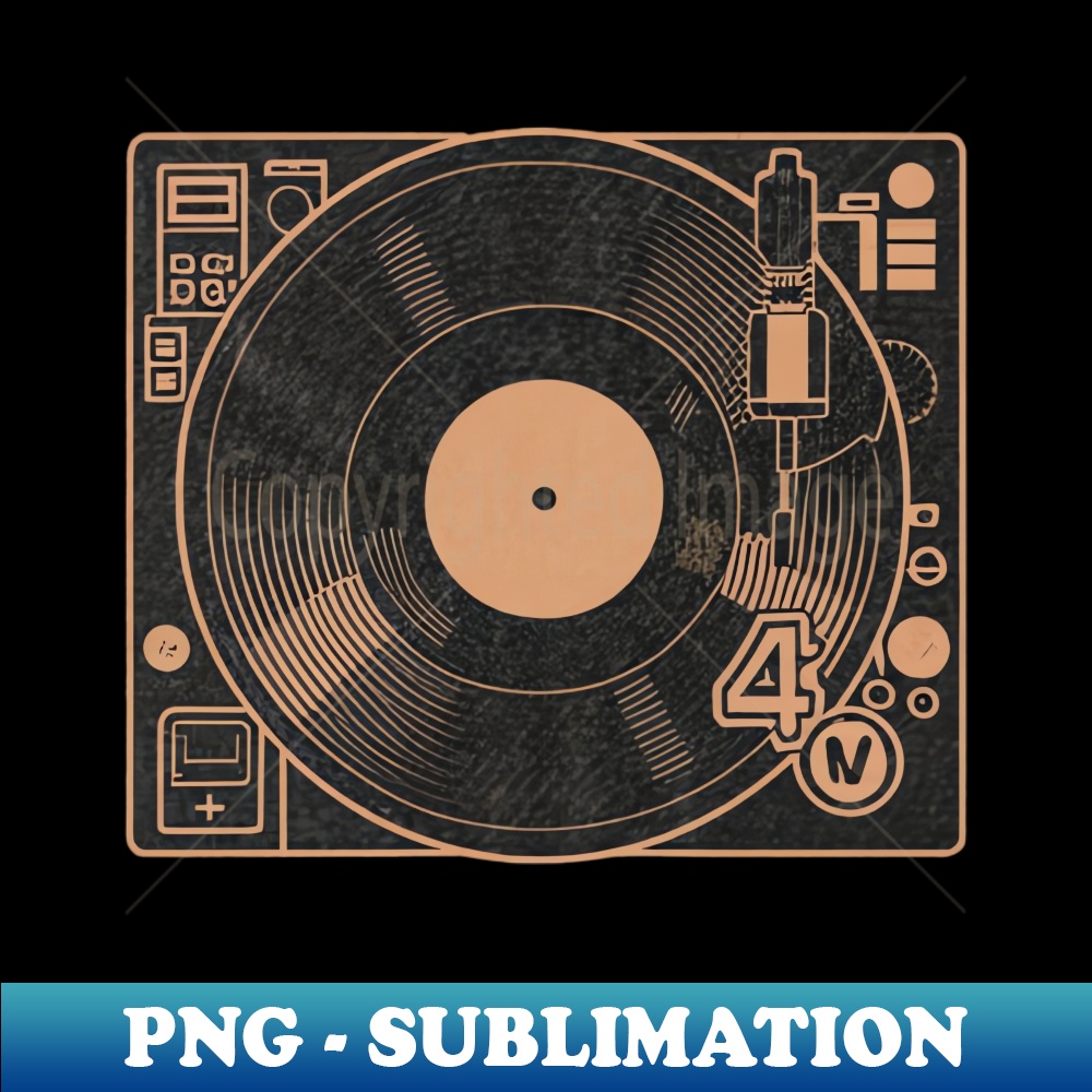 45 Record Adapter Distressed - PNG Transparent Sublimation D - Inspire ...