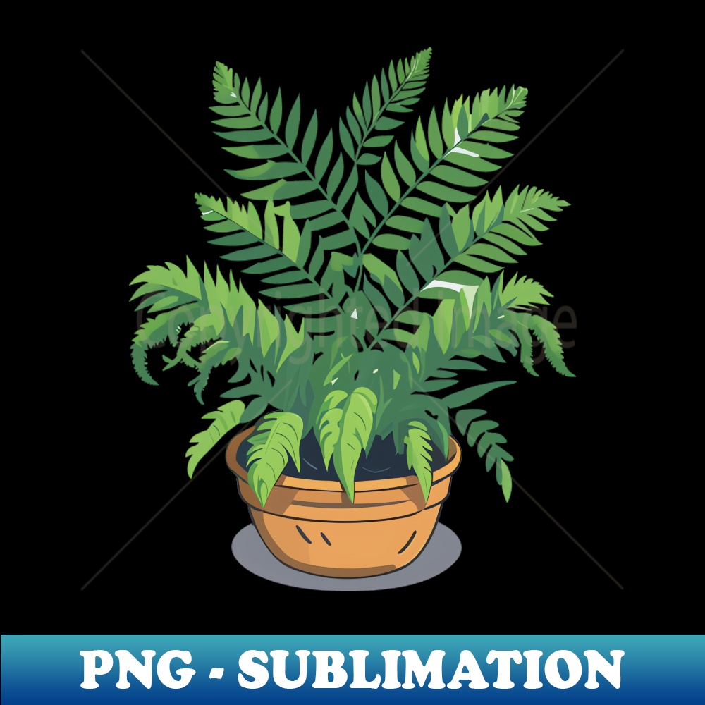 Potted Fern - High-Resolution PNG Sublimation File - Unleash | Inspire ...