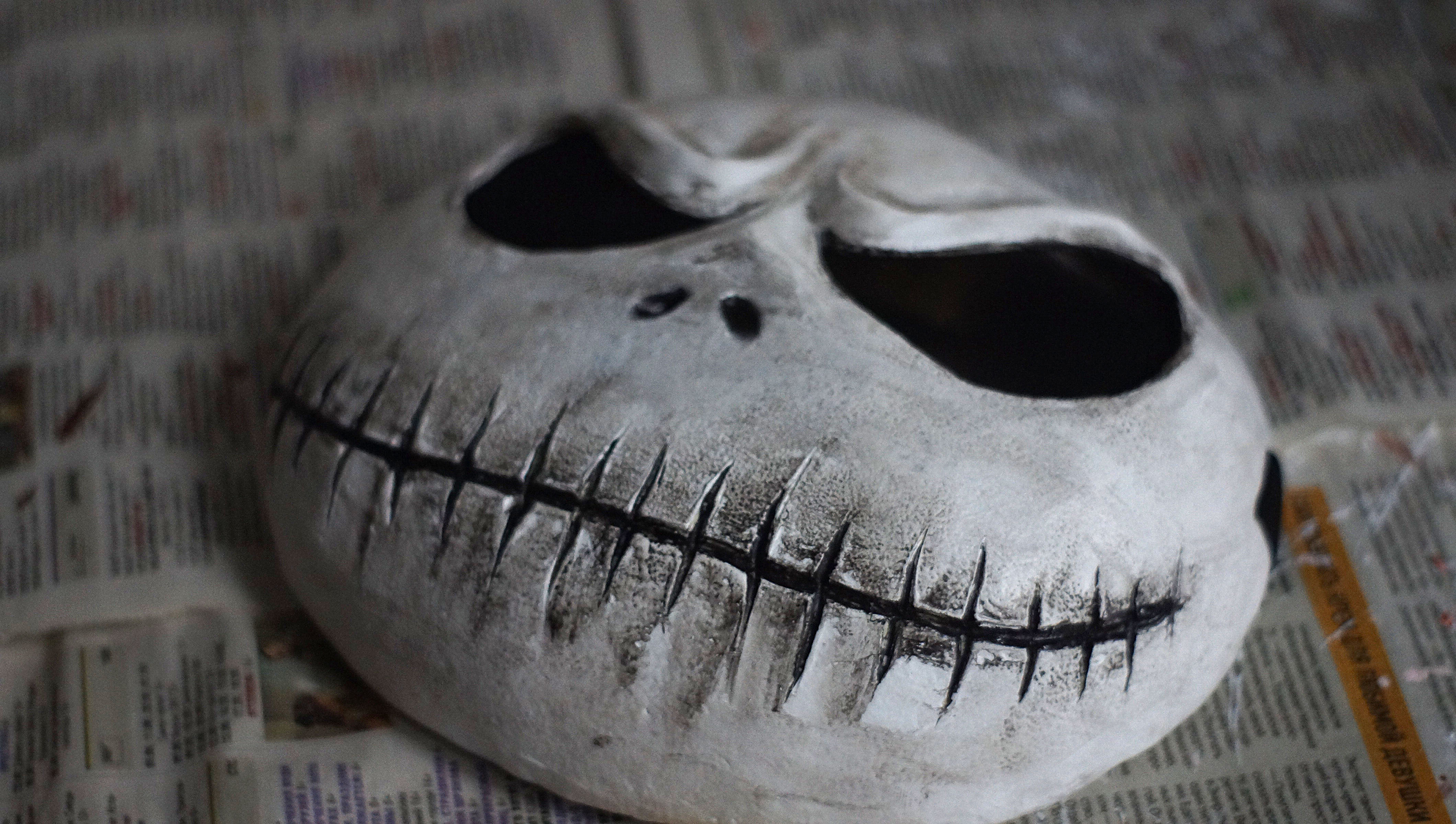 Jack Skellington Mask Resin Full face Halloween mask Nightma | Inspire ...