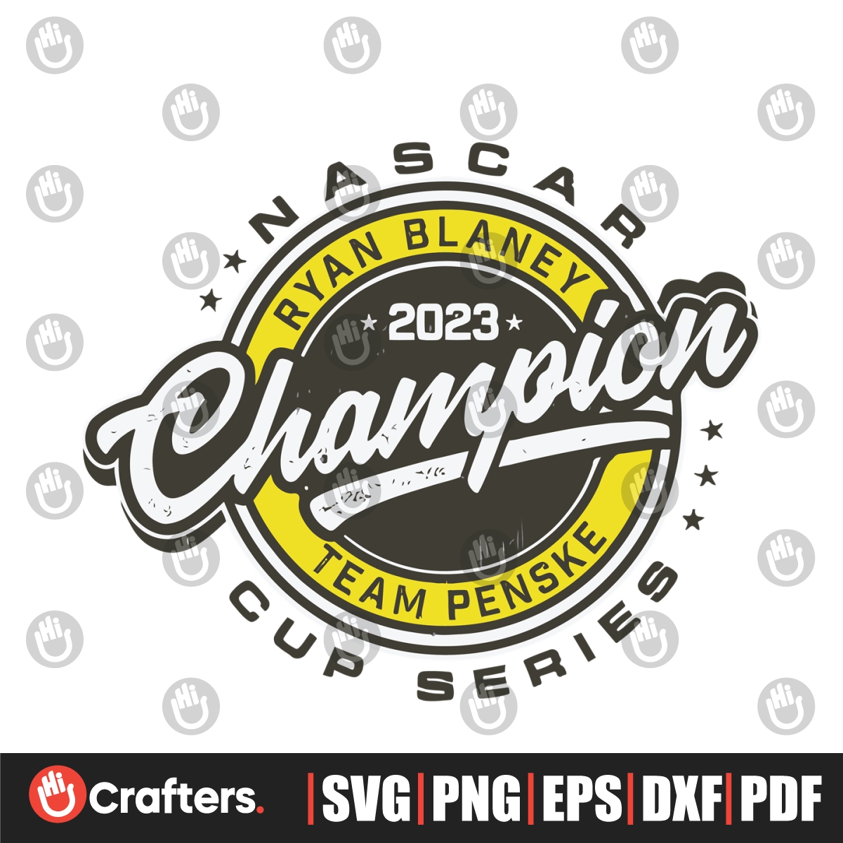 NASCAR Cup Series Champion Ryan Blaney SVG Download | Inspire Uplift