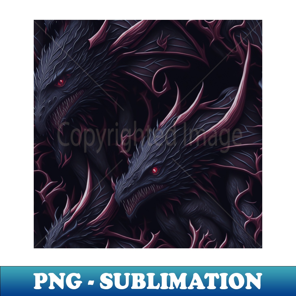 Gothic Dragons Pattern - Instant Sublimation Digital Downloa | Inspire ...