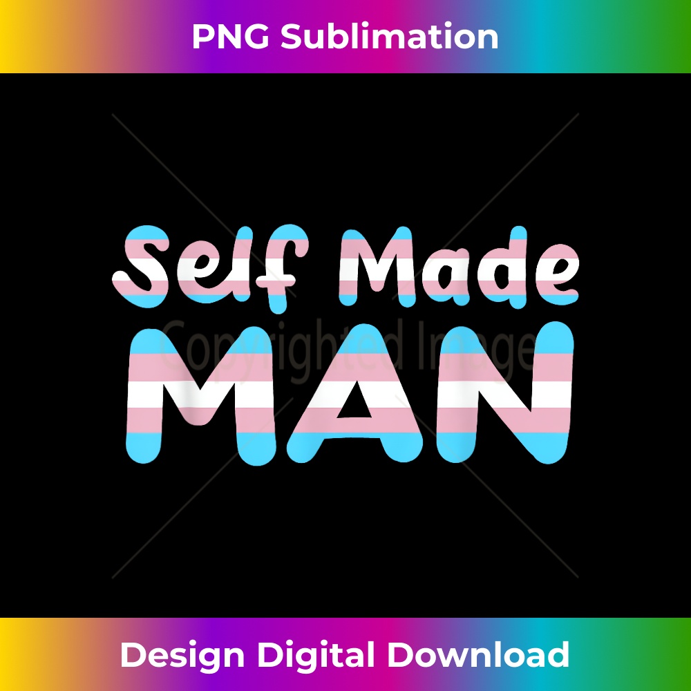 Trans Pride Flag Transgender Self Made Man LGBTQ Support - D - Inspire ...