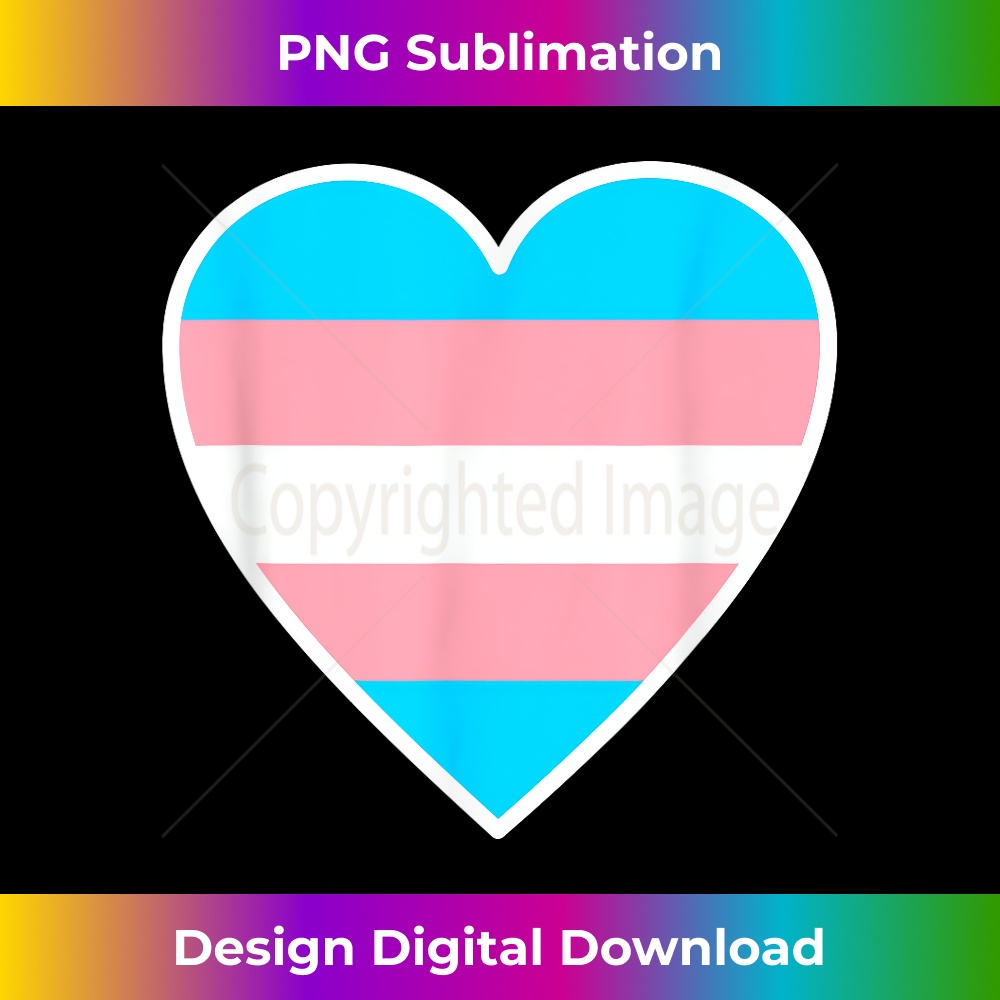 Transgender Pride Flag Heart Trans - Timeless PNG Sublimatio | Inspire ...