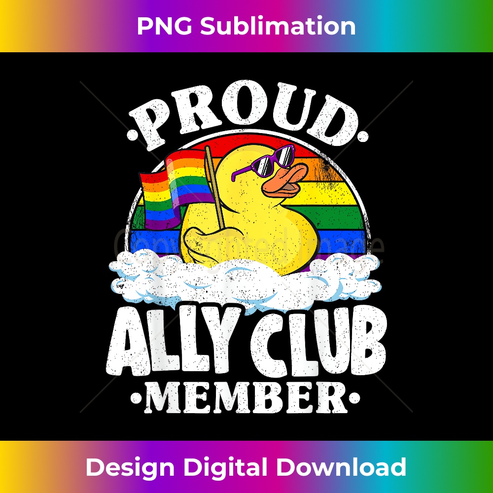 Proud Ally Club Member Rubber Duck Rainbow Gay Lesbian LGBT | Inspire ...