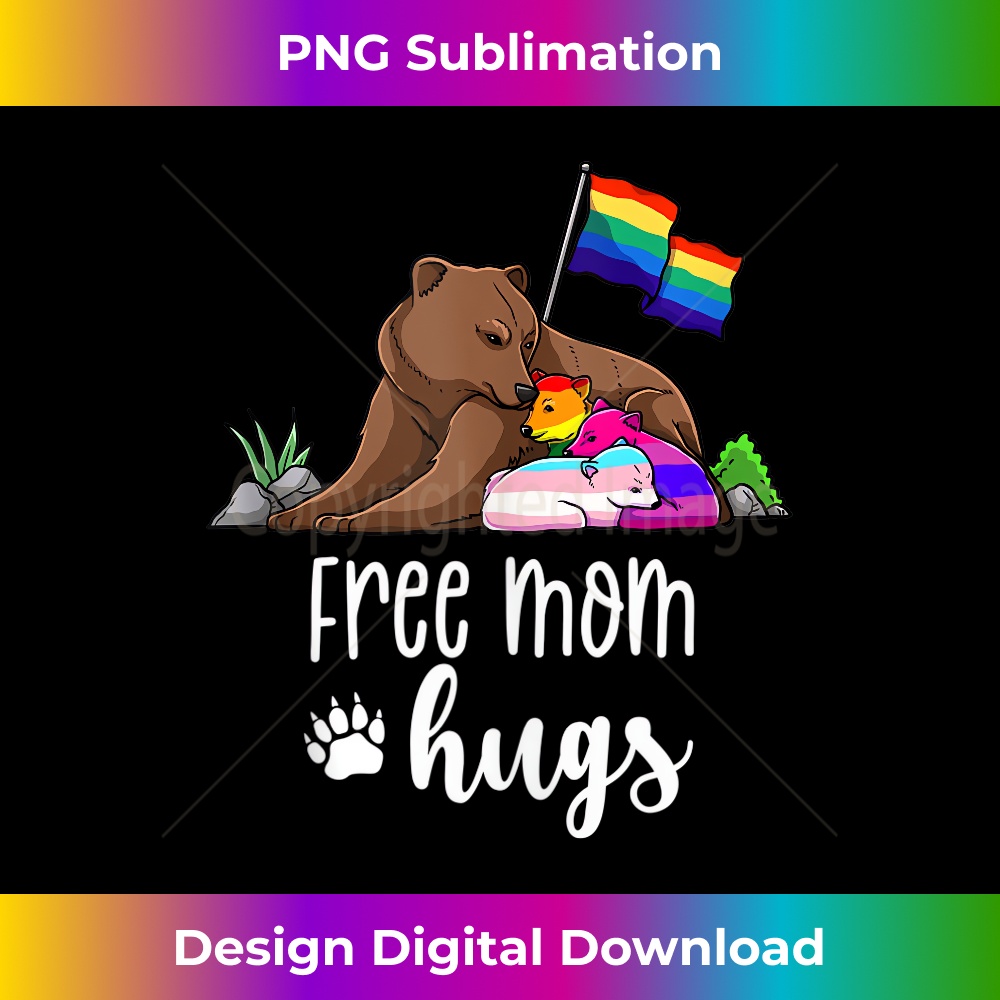 Free Mom Hugs Baby Cub LGBT Gay Pride Parent Accepting Tank | Inspire ...
