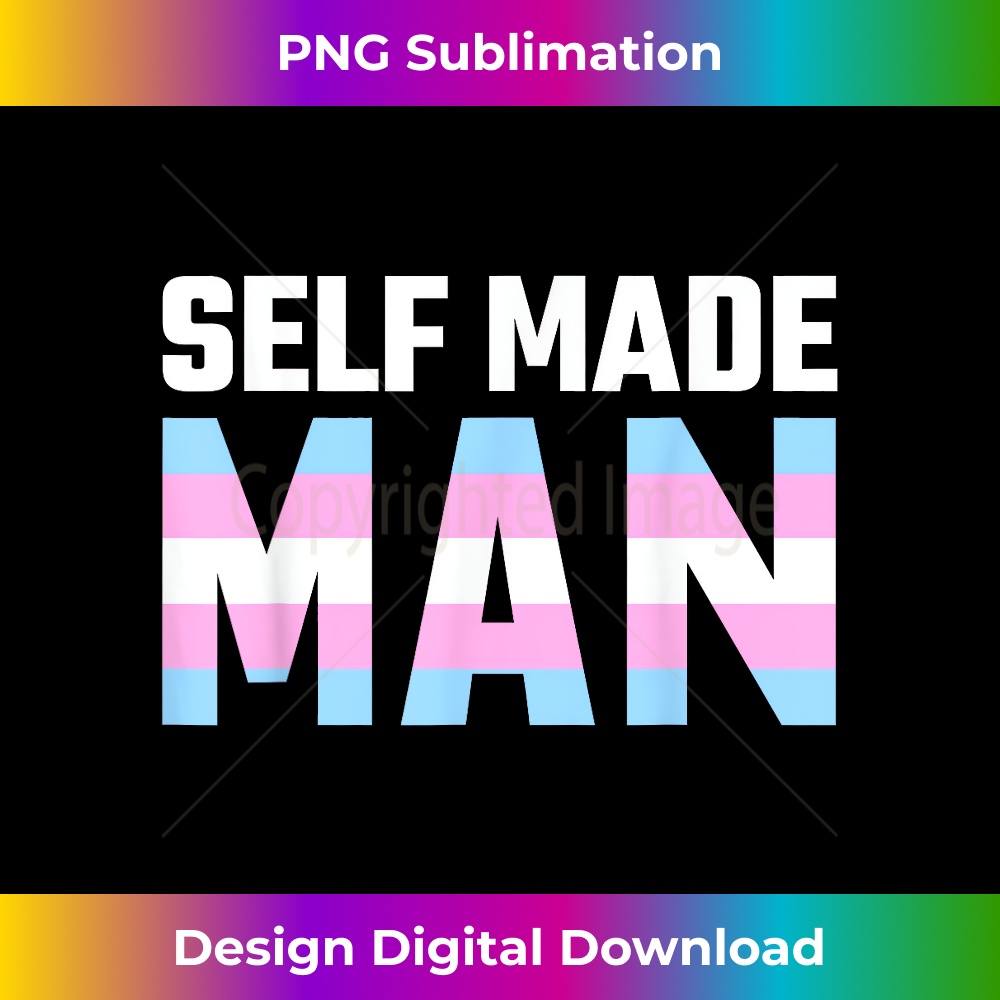 Self Made Man Transman LGBT Trans Pride Flag Gift T - Luxe S | Inspire ...