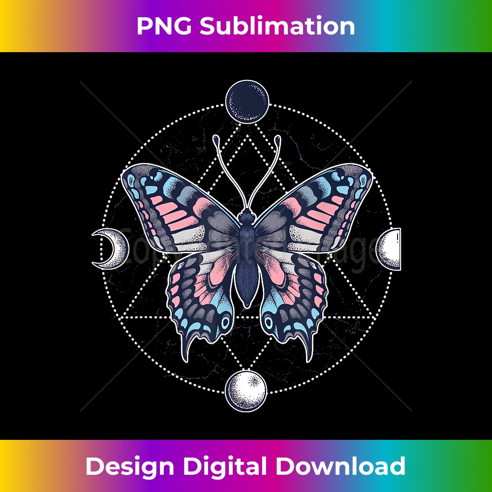 Transgender Butterfly Trans Pride Flag LGBT Moon Subtle Gay | Inspire ...