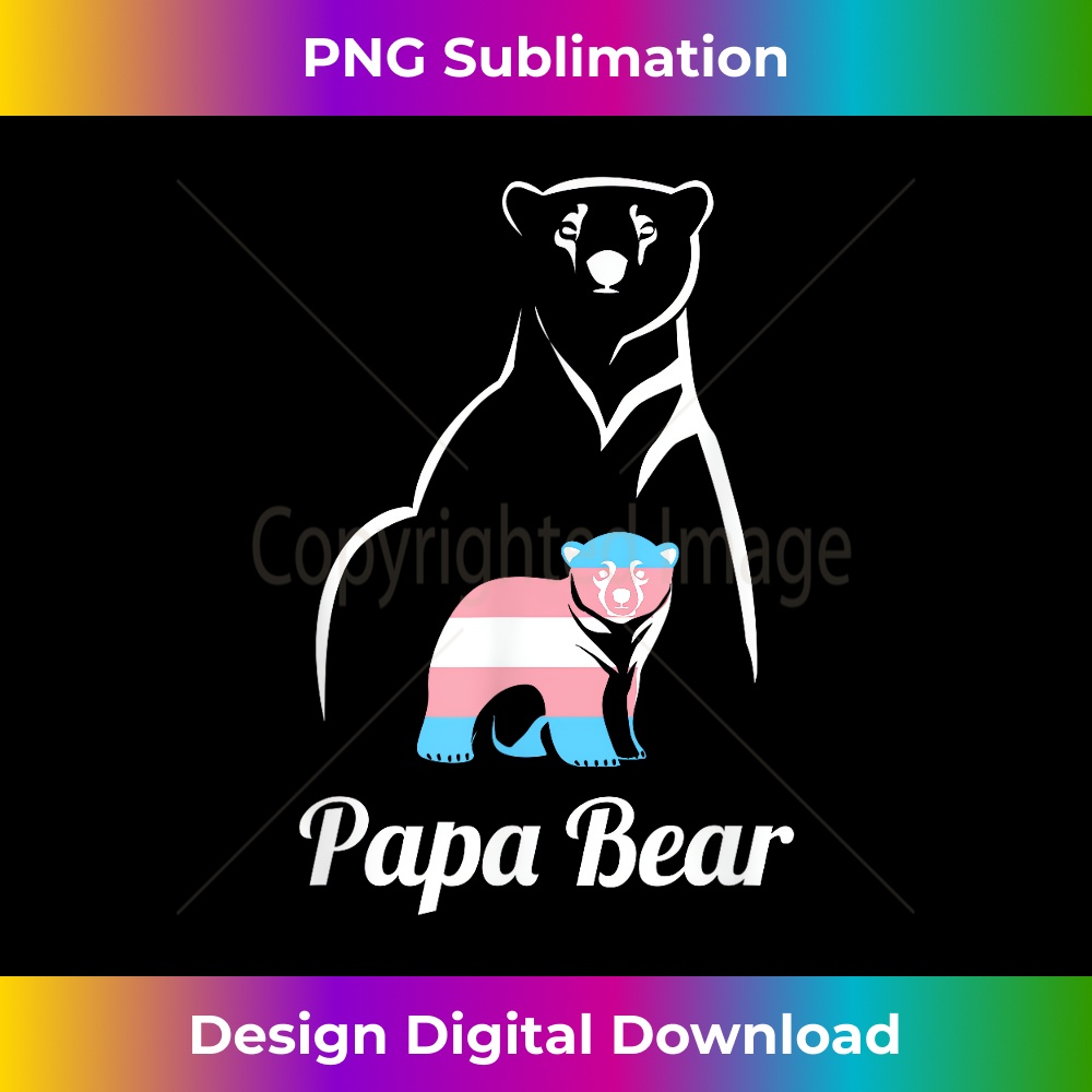 Papa Bear Transgender Dad Trans Child LGBT Trans Pride - Edg - Inspire ...