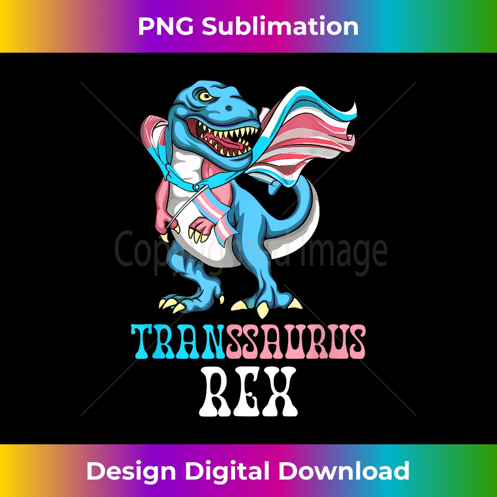 Transsaurus rex dinosaur in transgender flag for trans pride - Inspire ...