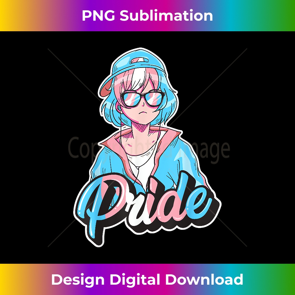 Transgender Pride Japanese Cool Anime Girl Trans Fla - Edgy | Inspire ...
