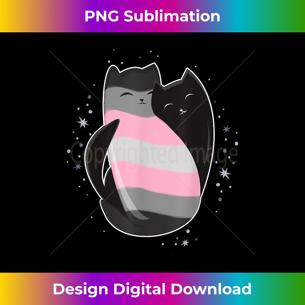 Demigirl Cat Flag Nonbinary Transgender LGBT Black Yin Ya - | Inspire ...