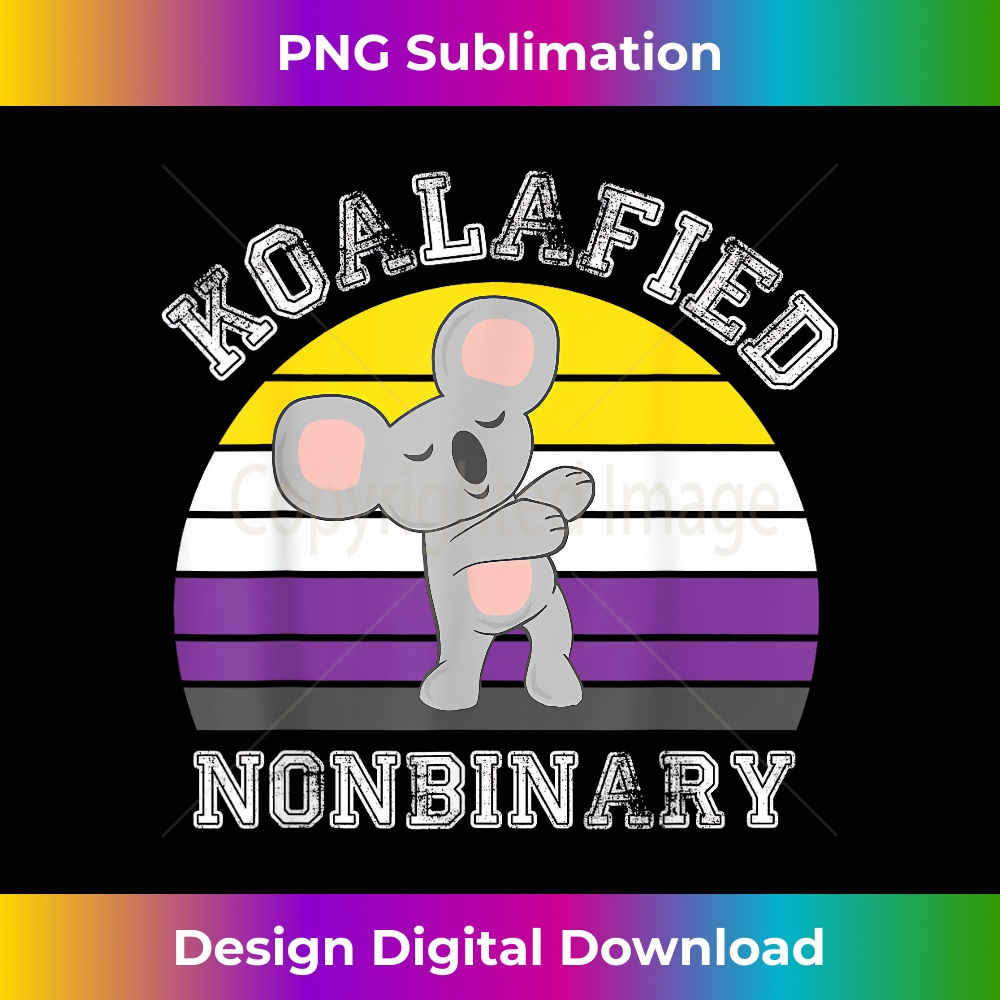 Nonbinary Pride Flag Koalafied Non-binary Koala LGBTQ Enby - | Inspire Uplift