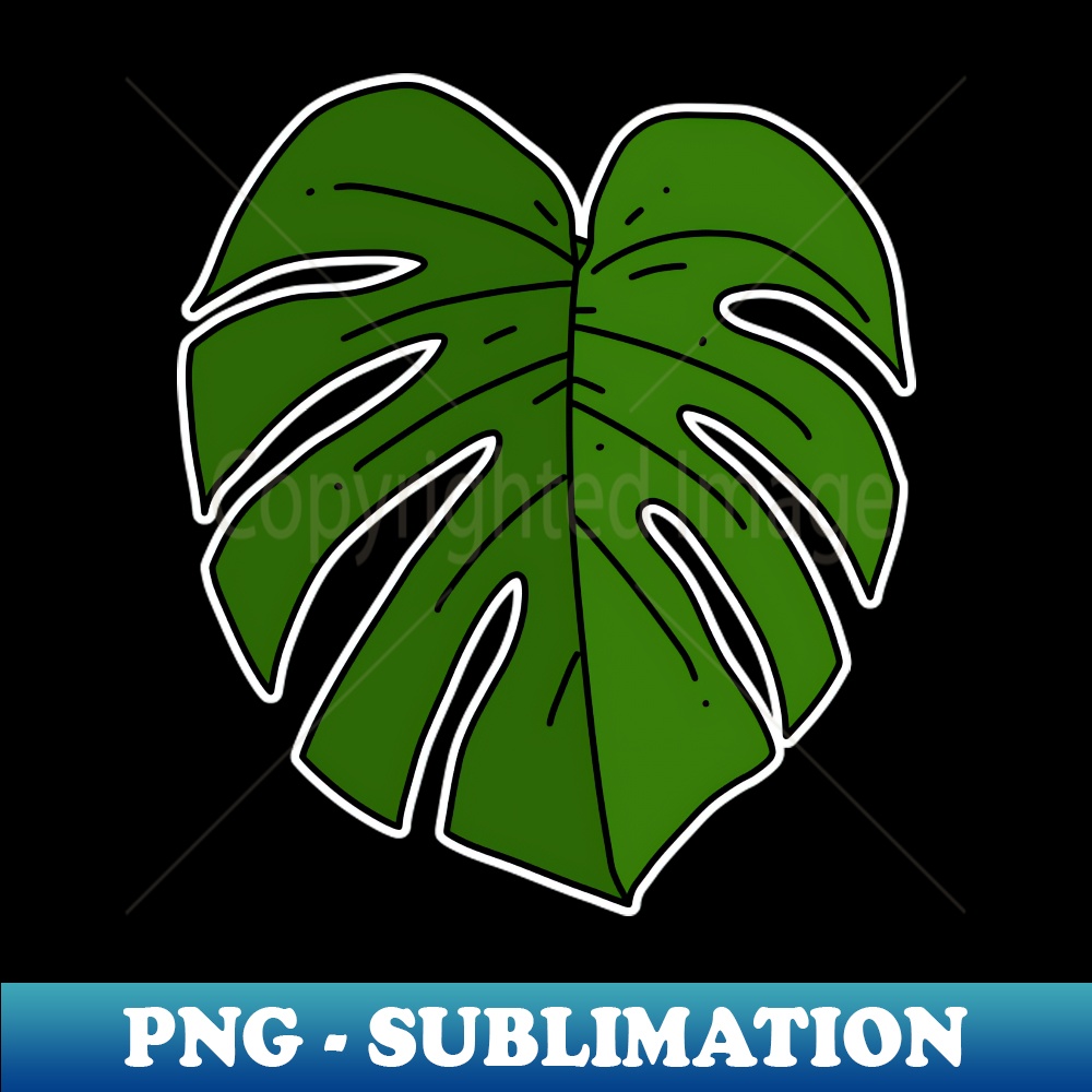 Monstera Deliciosa Leaf - Creative Sublimation PNG Download | Inspire ...