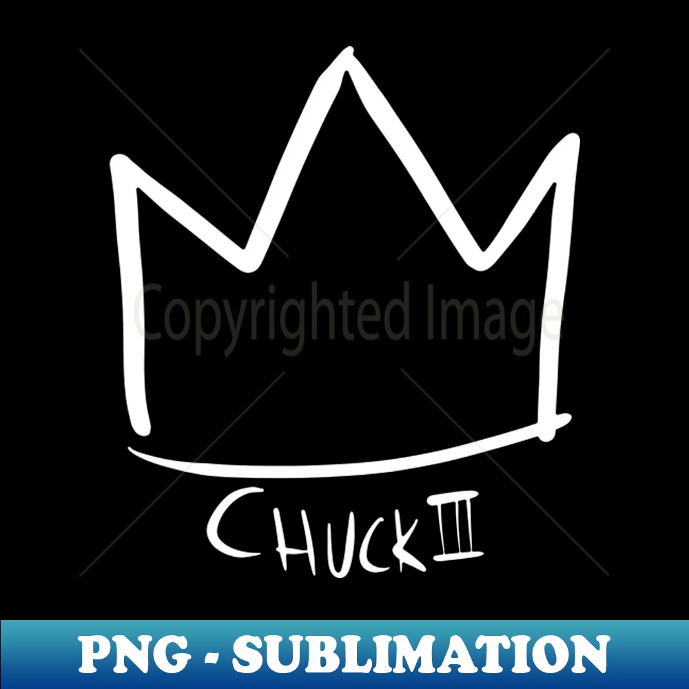 King Chuck III Crown white drawing - Aesthetic Sublimation D - Inspire ...