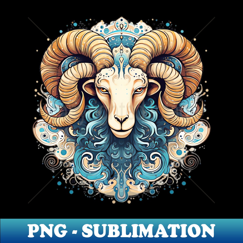 Zodiac Aries - PNG Transparent Sublimation Design - Perfect - Inspire ...