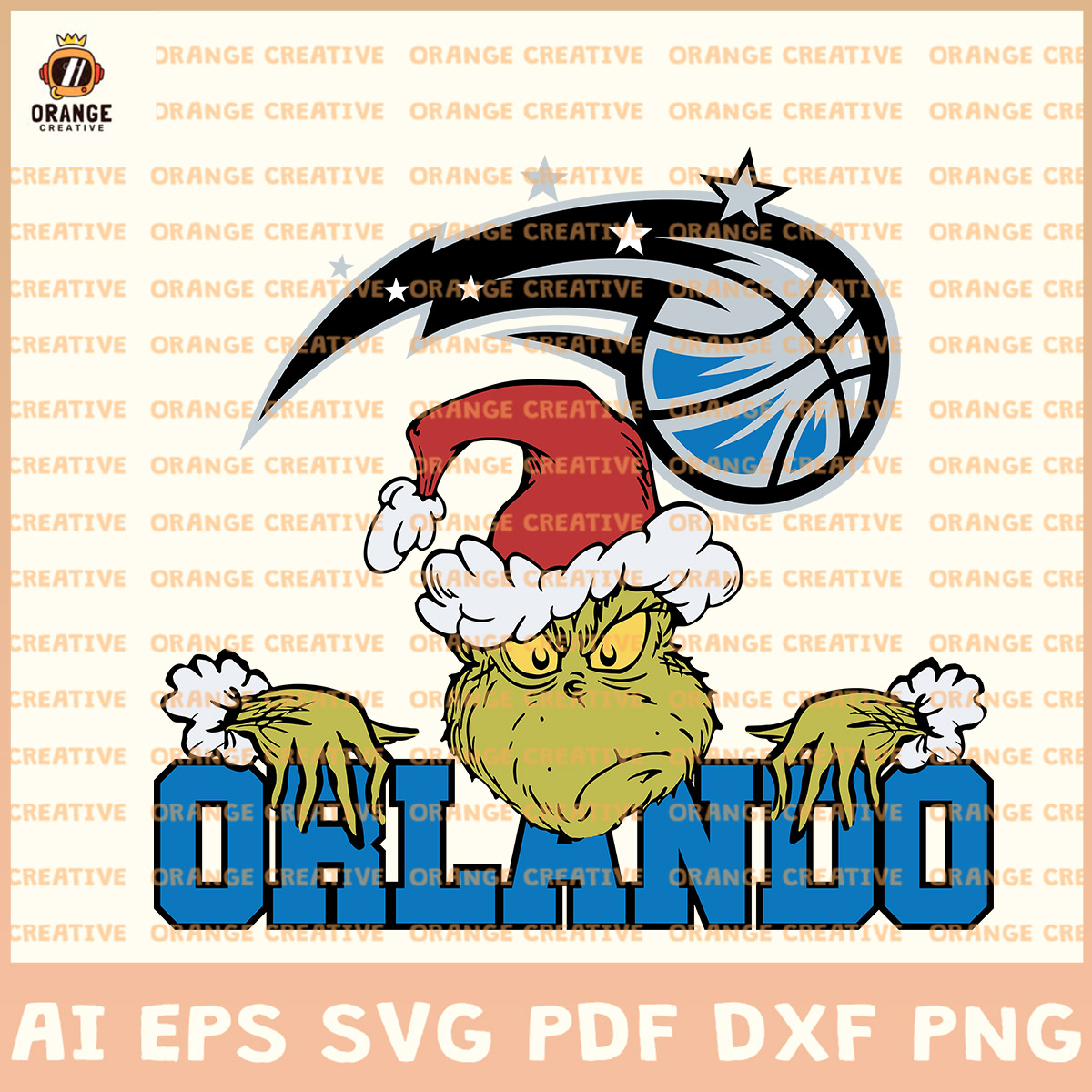 Orlando Magic NBA Svg Files, NBA Magic Logo Clipart, Grinch | Inspire ...