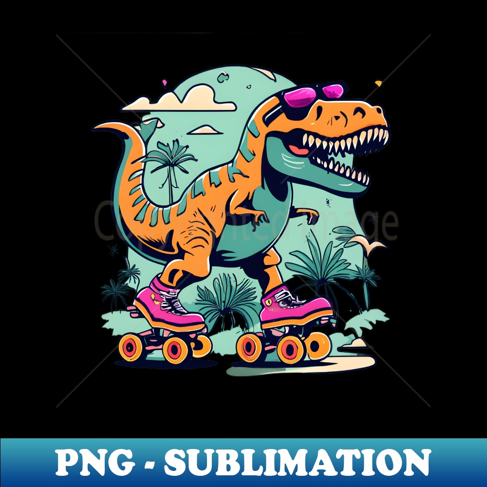 dino T rex skating - Signature Sublimation PNG File - Spice | Inspire ...