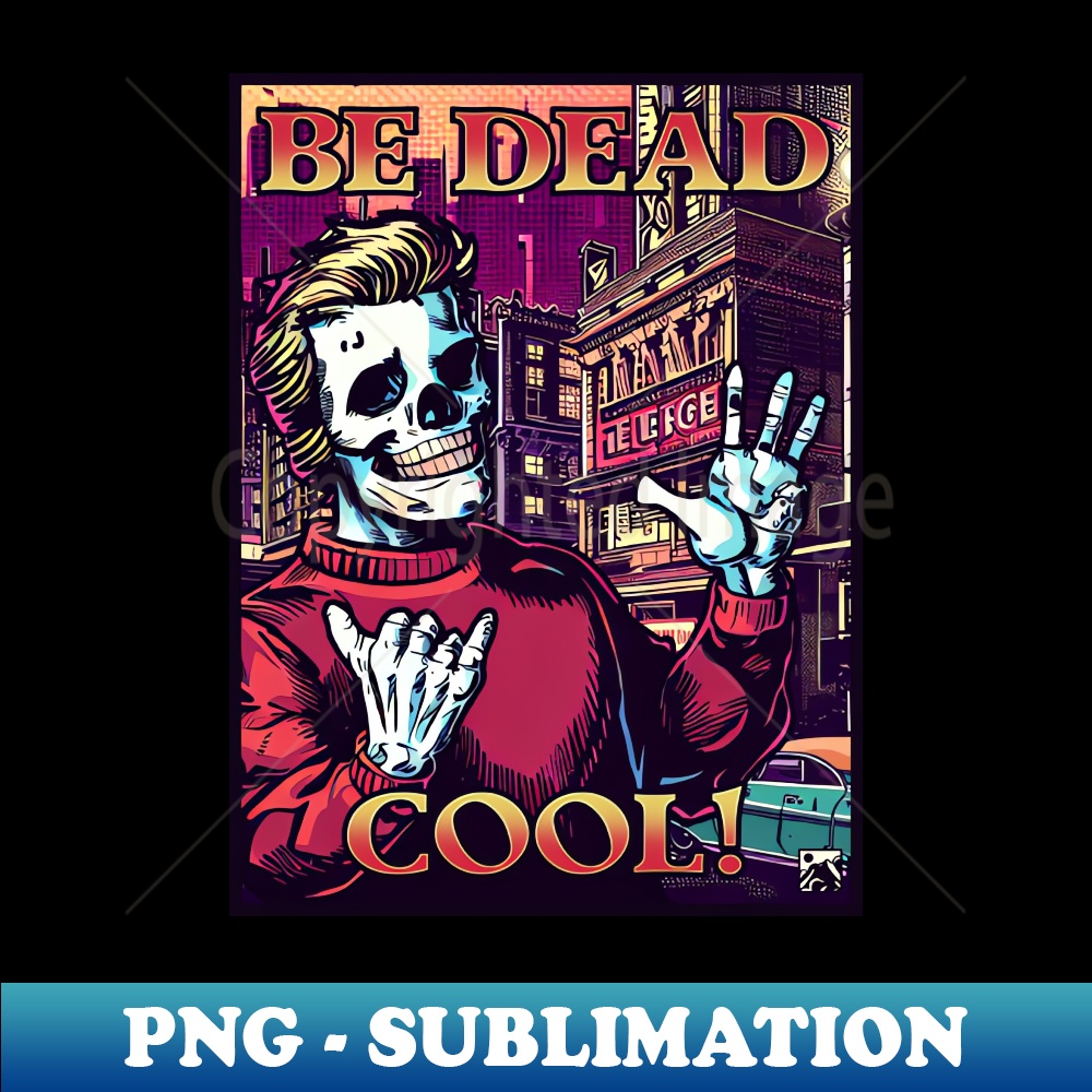 Be Dead Cool - PNG Transparent Sublimation Design - Add a Fe | Inspire ...
