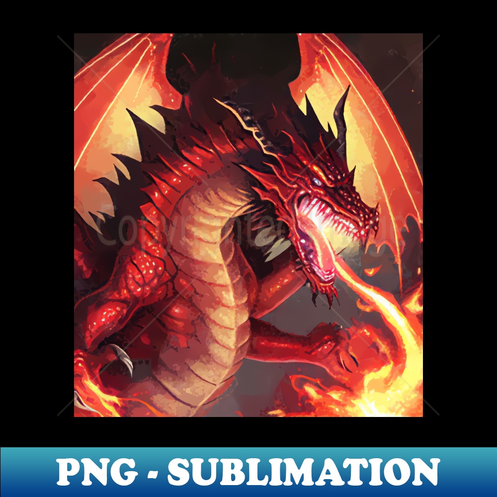 Red dragon flames - PNG Transparent Sublimation Design - Rev | Inspire ...