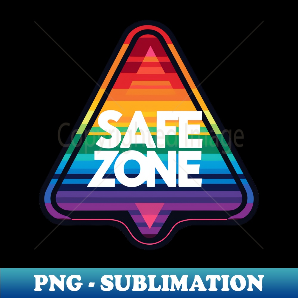 Triangle LGBT Safe zone Rainbow - High-Quality PNG Sublimati - Inspire ...