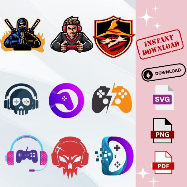 Gaming Logo svg pdf png | Inspire Uplift
