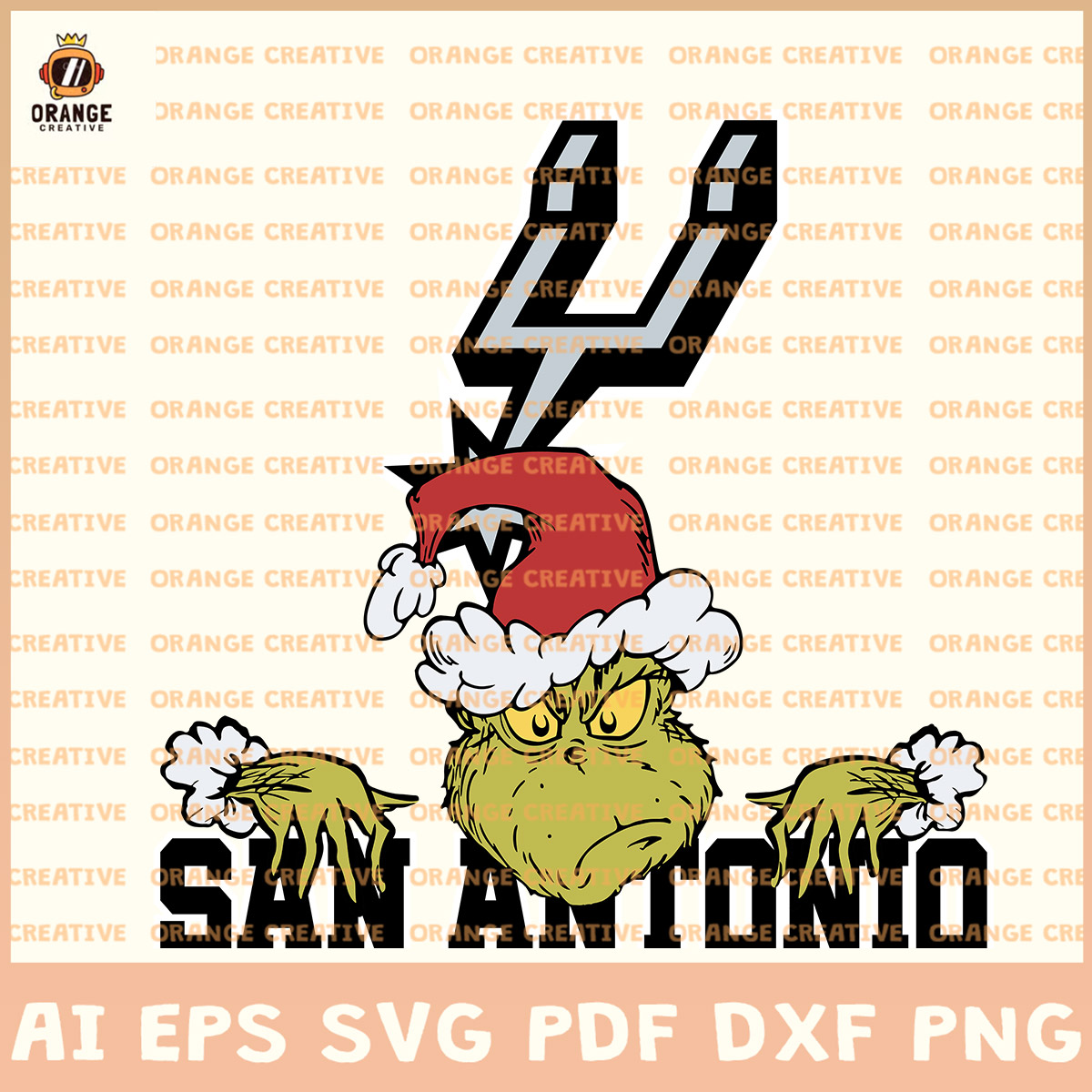 San Antonio Spurs NBA Svg Files, NBA Spurs Logo Clipart, Gri - Inspire ...