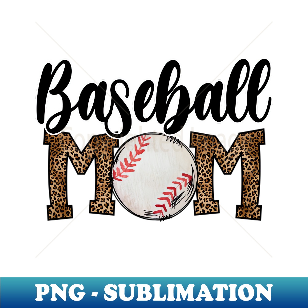 Baseball mom leopard text - Signature Sublimation PNG File - | Inspire ...