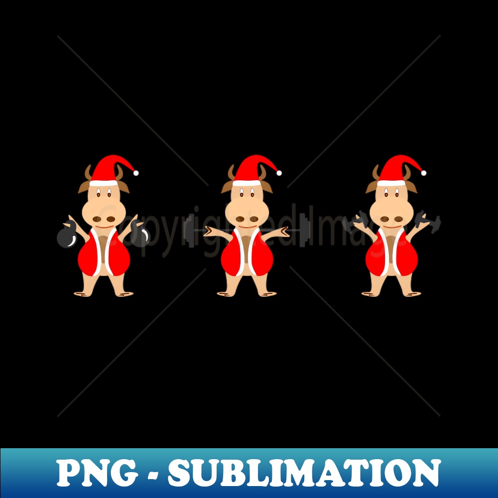 Bull in a santa claus costume goes in for sports - Premium S | Inspire ...