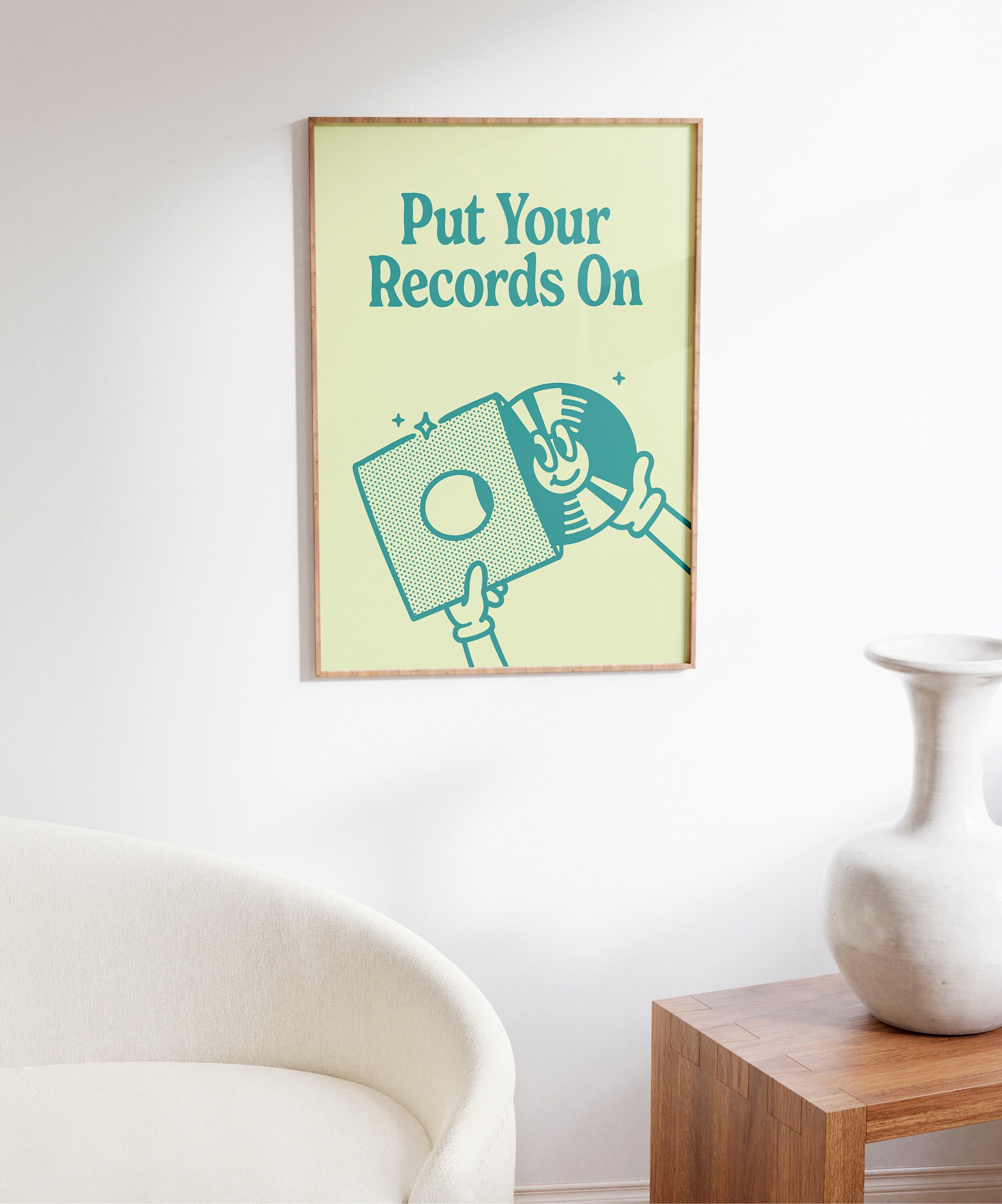 Trendy Wall Art, Funky Vinyl Poster, Music Lover Gift, Vinyl | Inspire ...