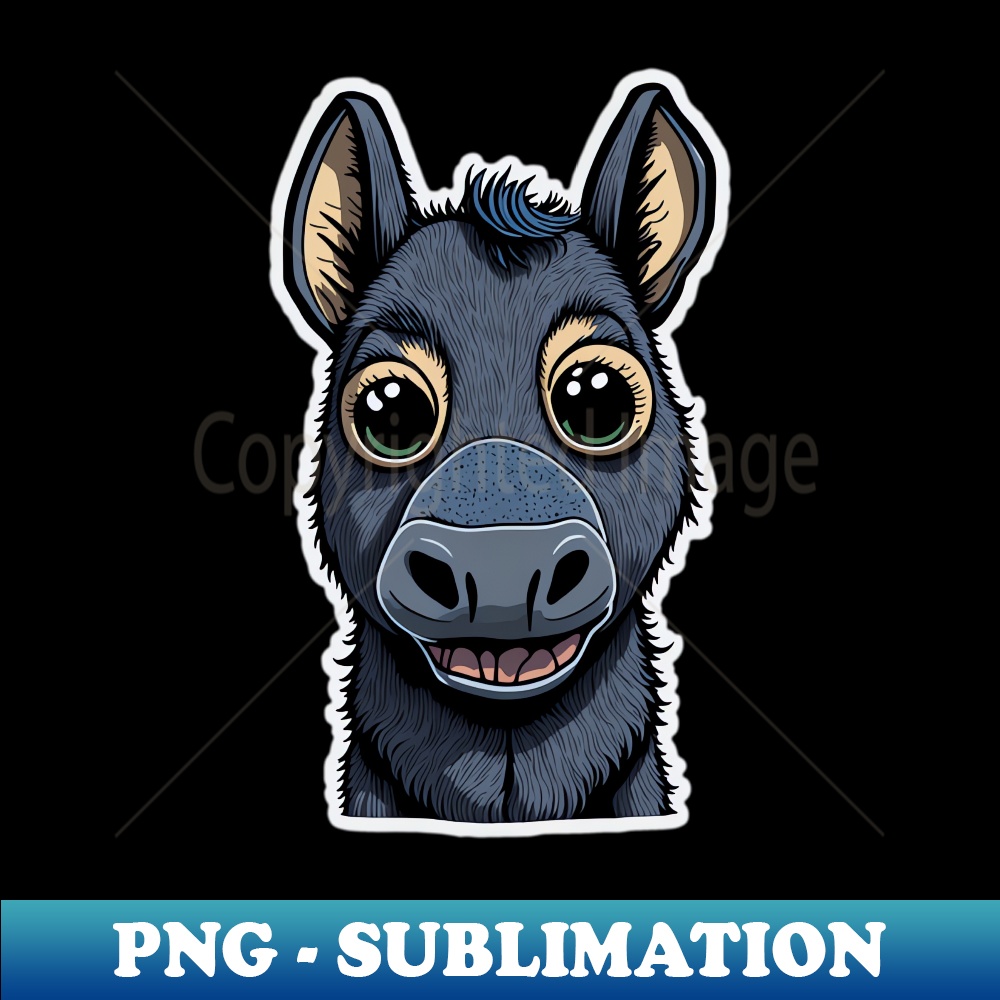Kawaii donkey - Sublimation-Ready PNG File - Unleash Your Cr - Inspire Uplift