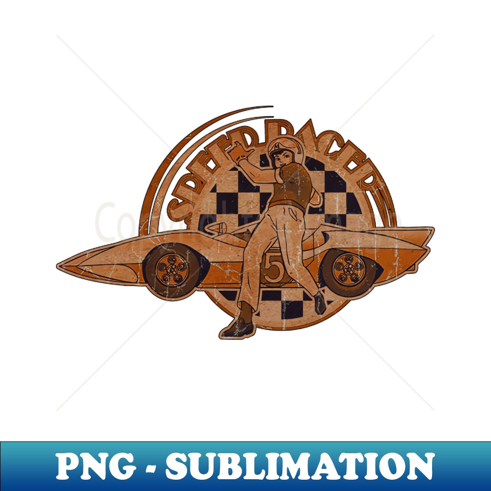 Speed Racer Engraved Vintage - PNG Transparent Sublimation D | Inspire ...