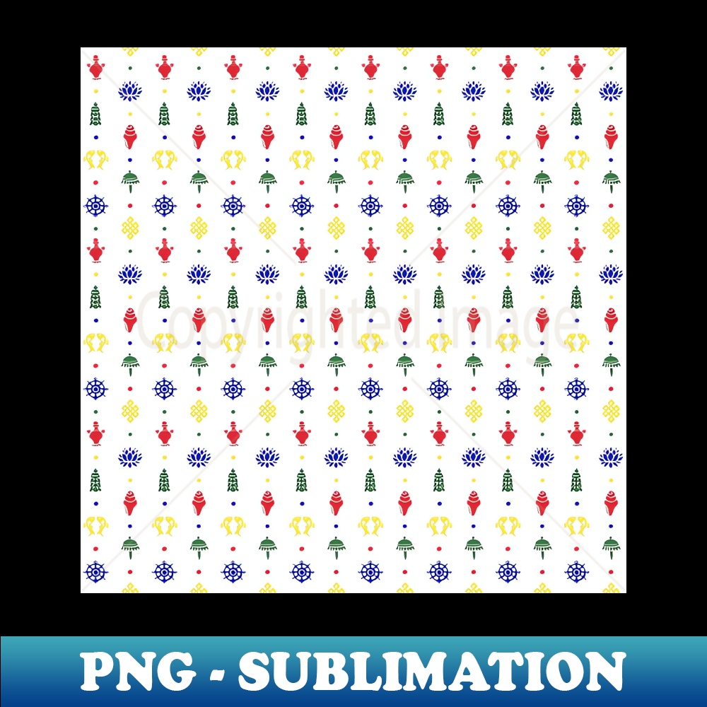 8 Auspicious Symbols pattern - 5 Elements Palette - Stylish | Inspire ...