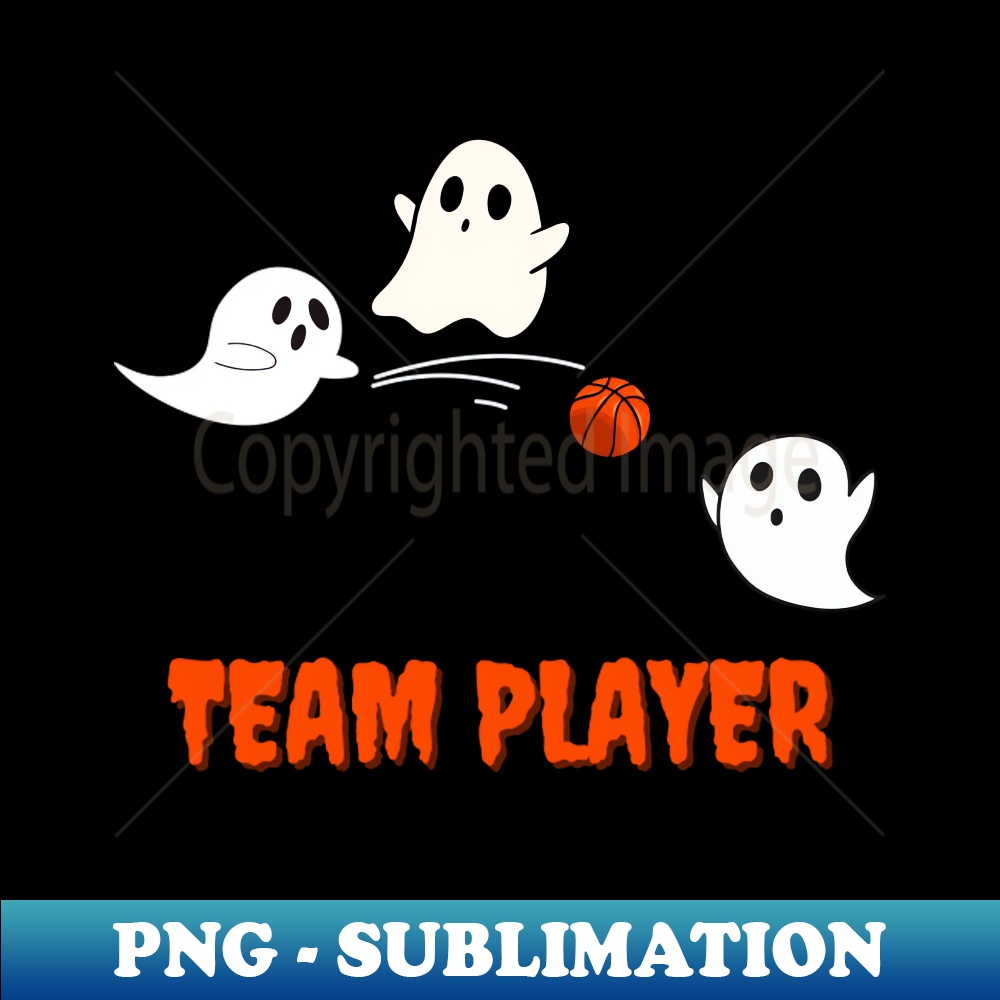 Basketball Halloween Ghost Funny Team Player - Exclusive Sub - Inspire ...