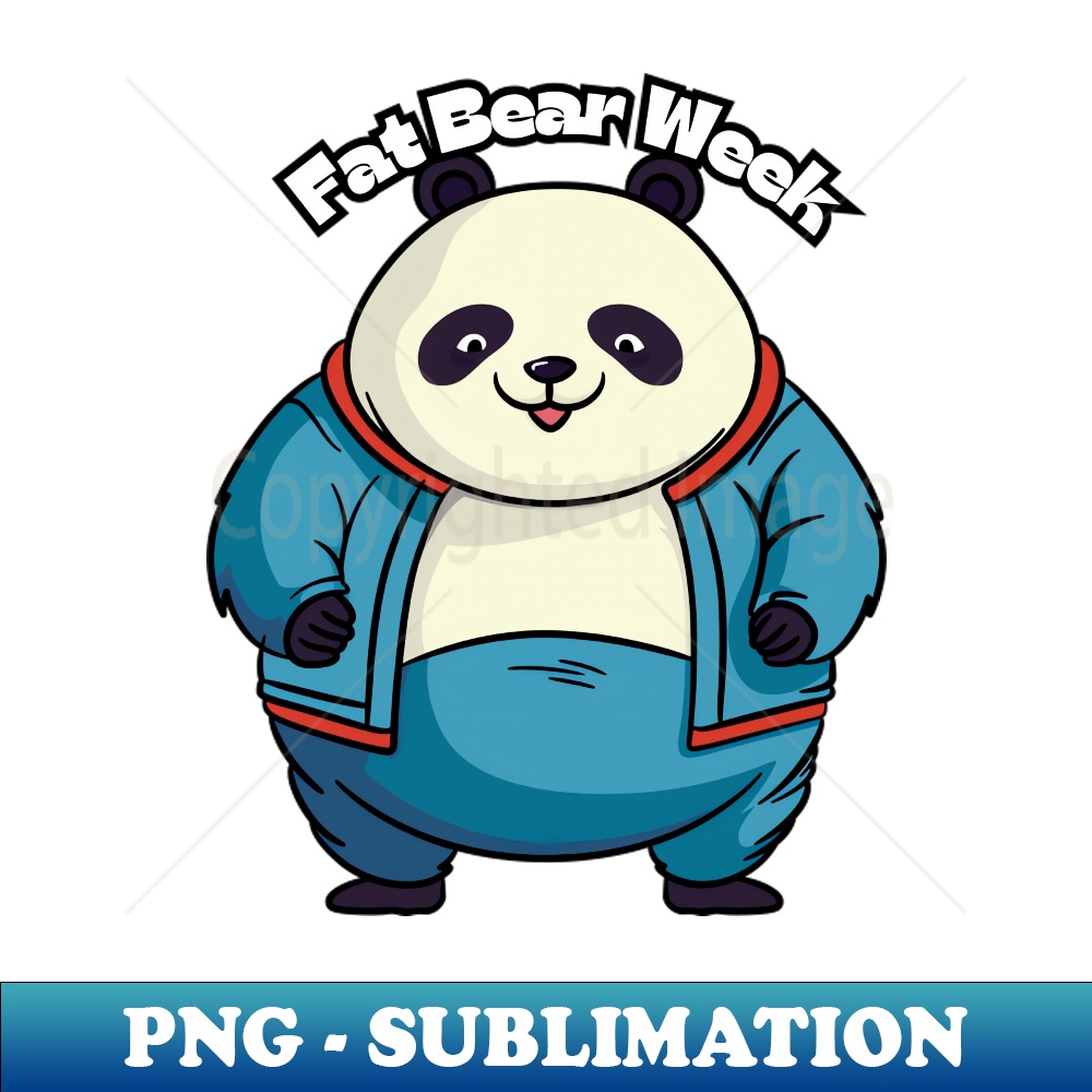 Fat Bear Week Panda - Instant PNG Sublimation Download - Unl - Inspire Uplift