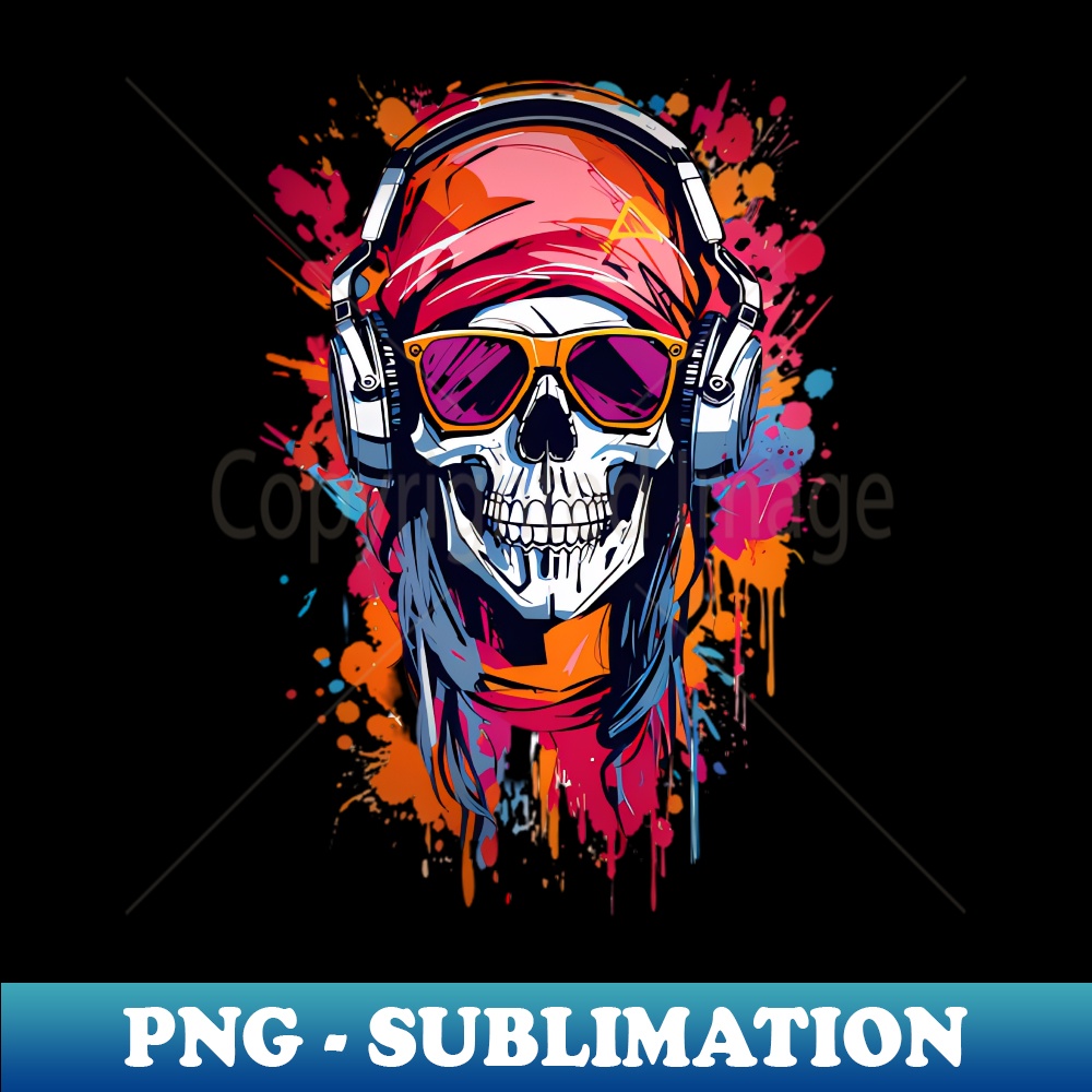 Cool Skull - PNG Transparent Sublimation File - Unleash Your | Inspire ...