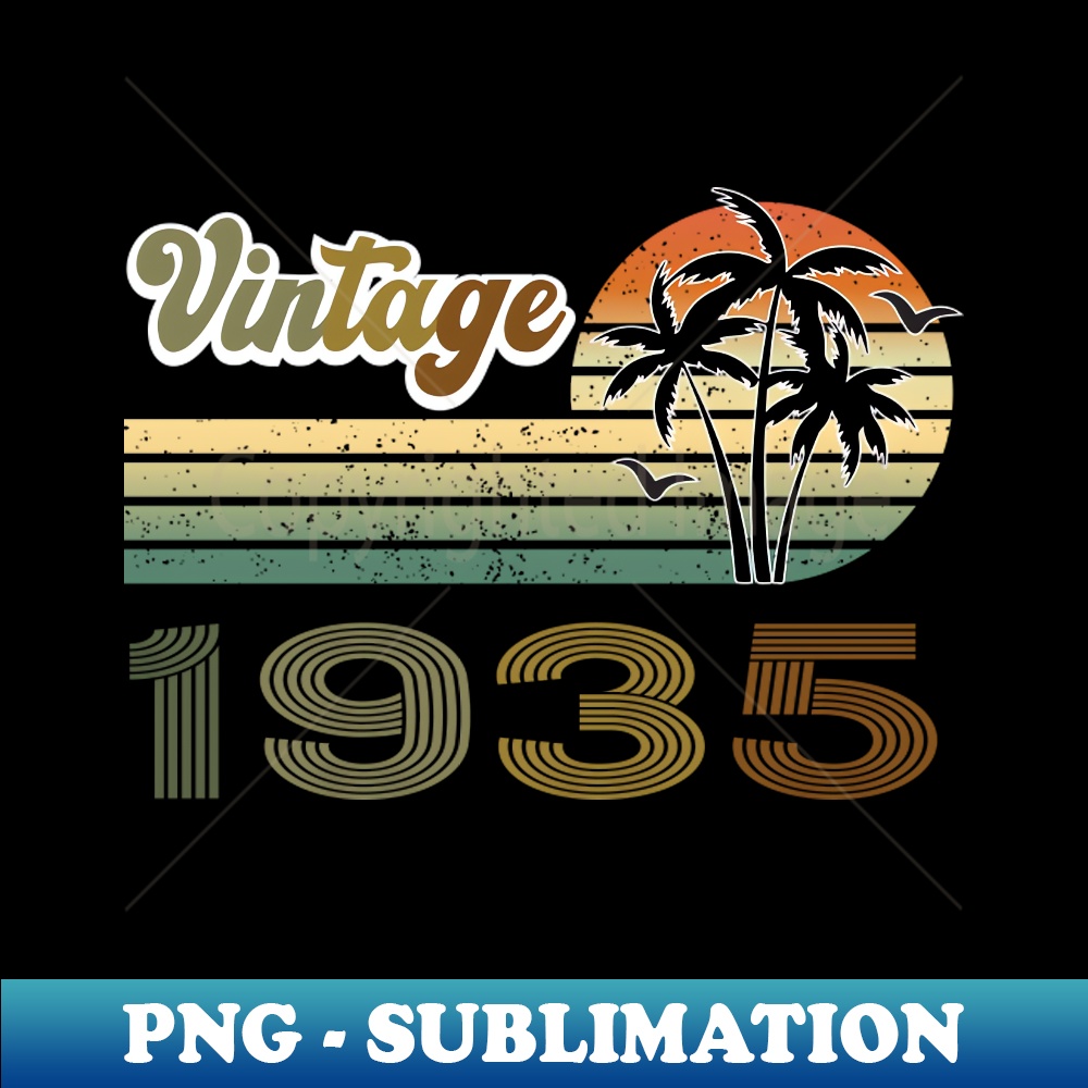 Retro - Vintage since 1935 - High-Resolution PNG Sublimation | Inspire ...