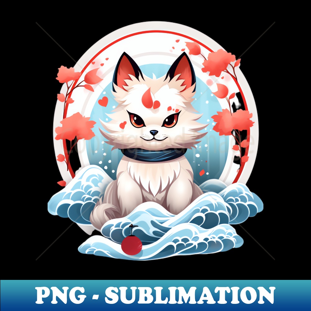 Cute japanese cat - PNG Transparent Sublimation File - Perfe | Inspire ...