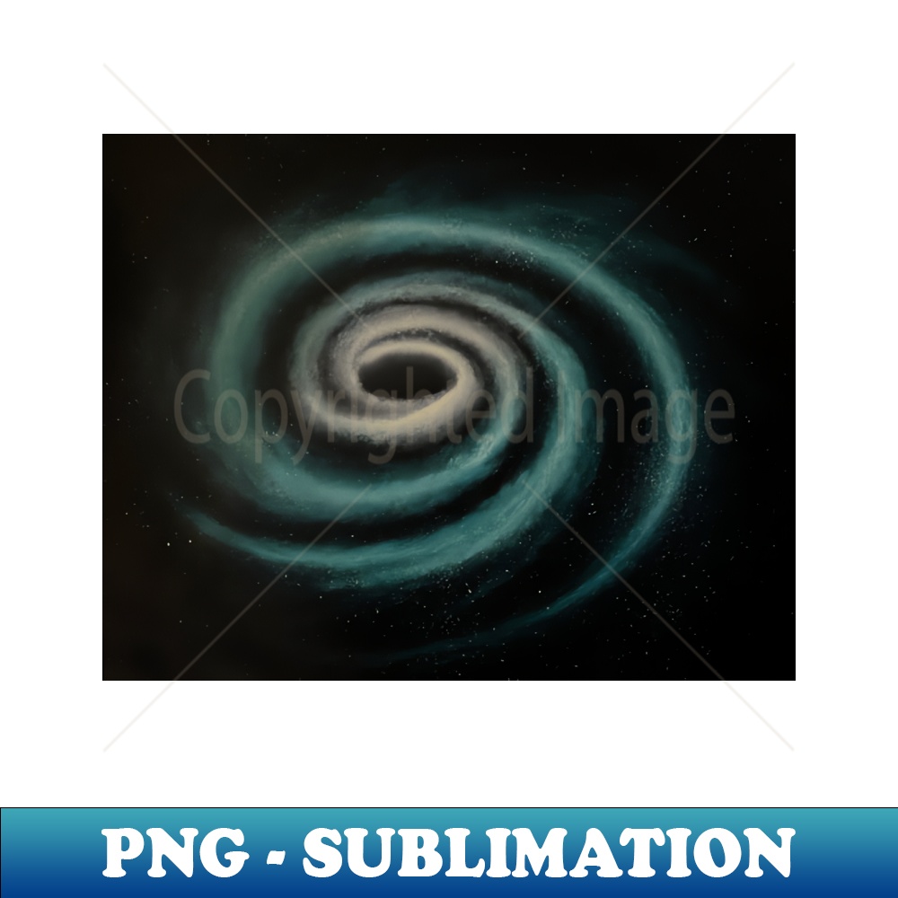 Turquoise Spiral Galaxy - Signature Sublimation PNG File - C | Inspire Uplift
