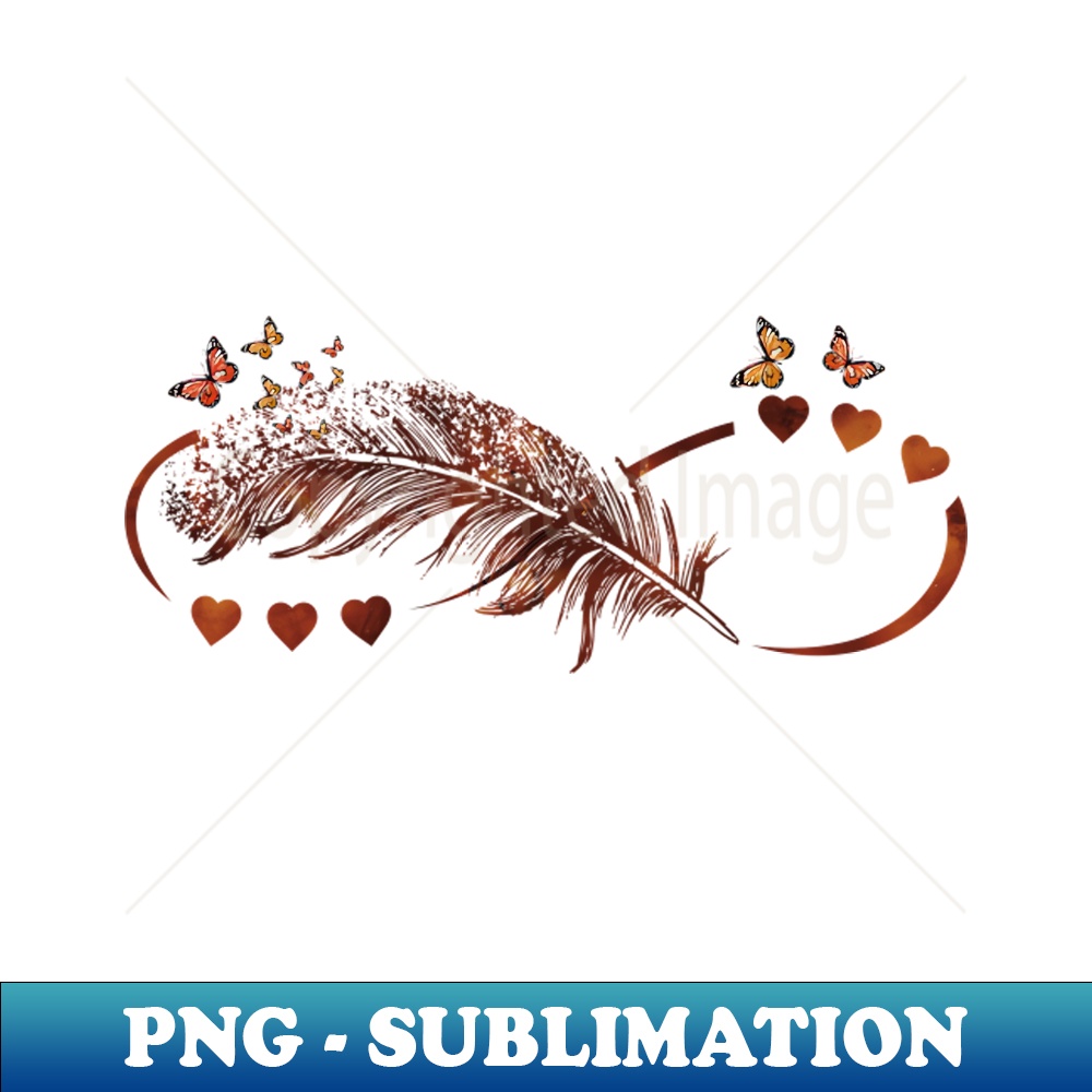 Infinity feather - PNG Transparent Sublimation Design - Unle | Inspire ...