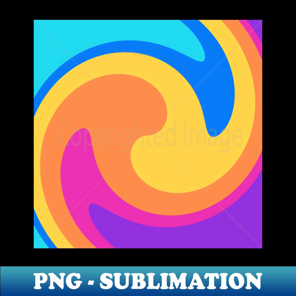 Swirl of Cute Bright Colors - Artistic Sublimation Digital F | Inspire ...