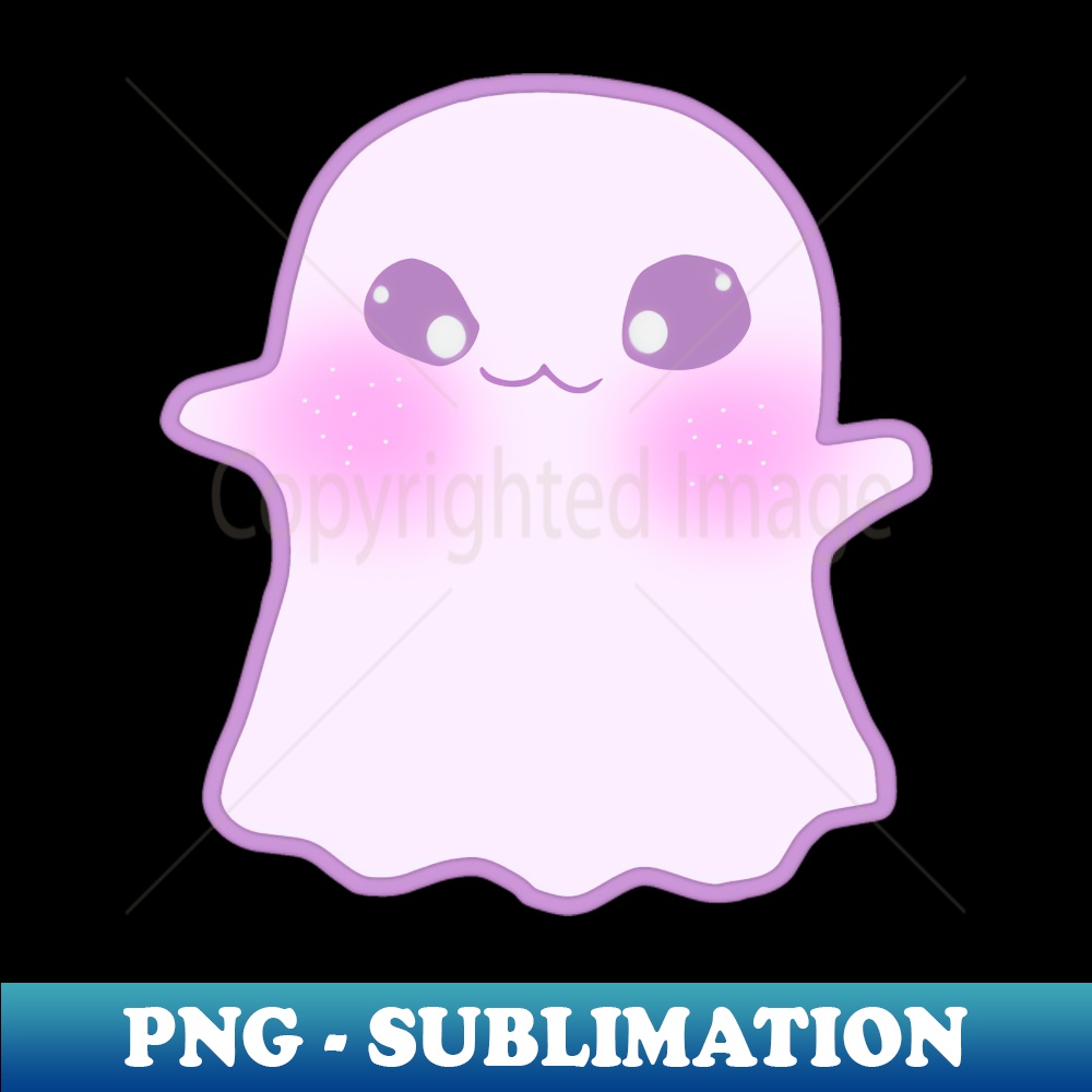 Cute Purple Ghost Friend - Creative Sublimation PNG Download - Inspire ...