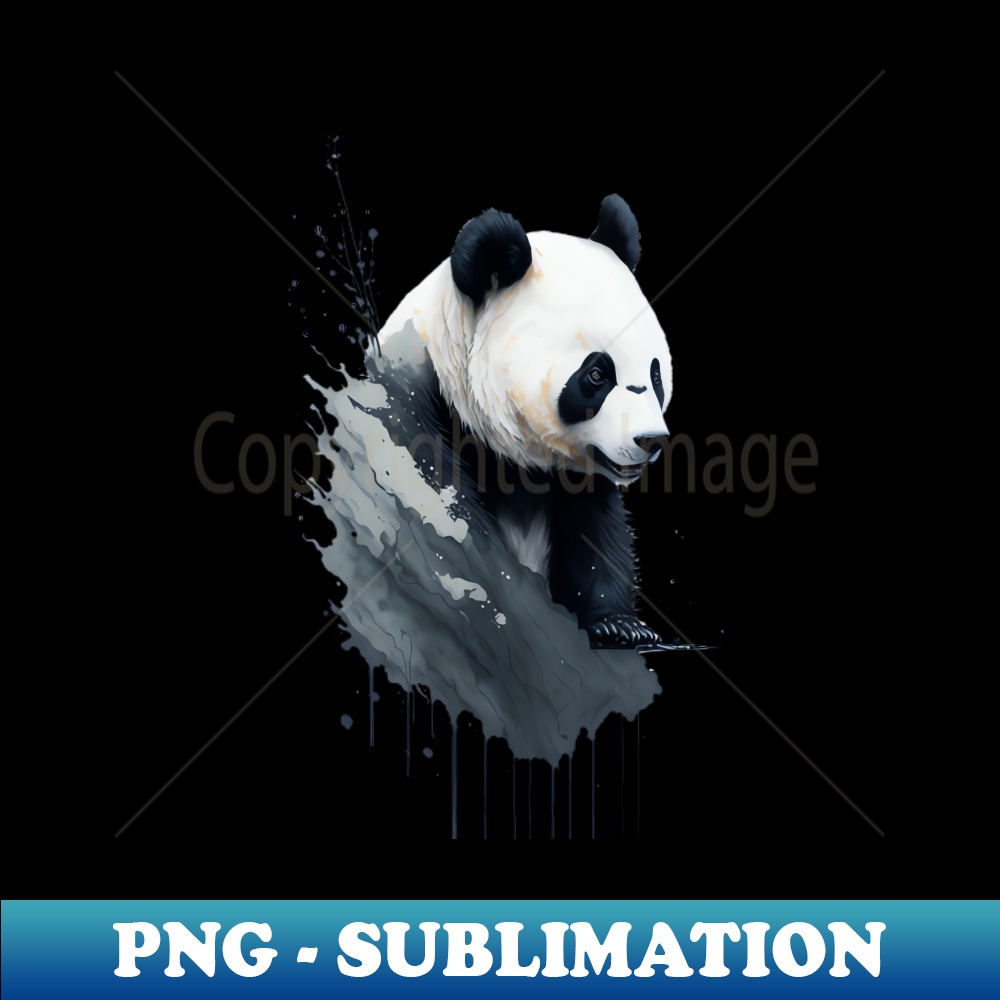 Cute panda splash art - Premium PNG Sublimation File - Defyi | Inspire ...
