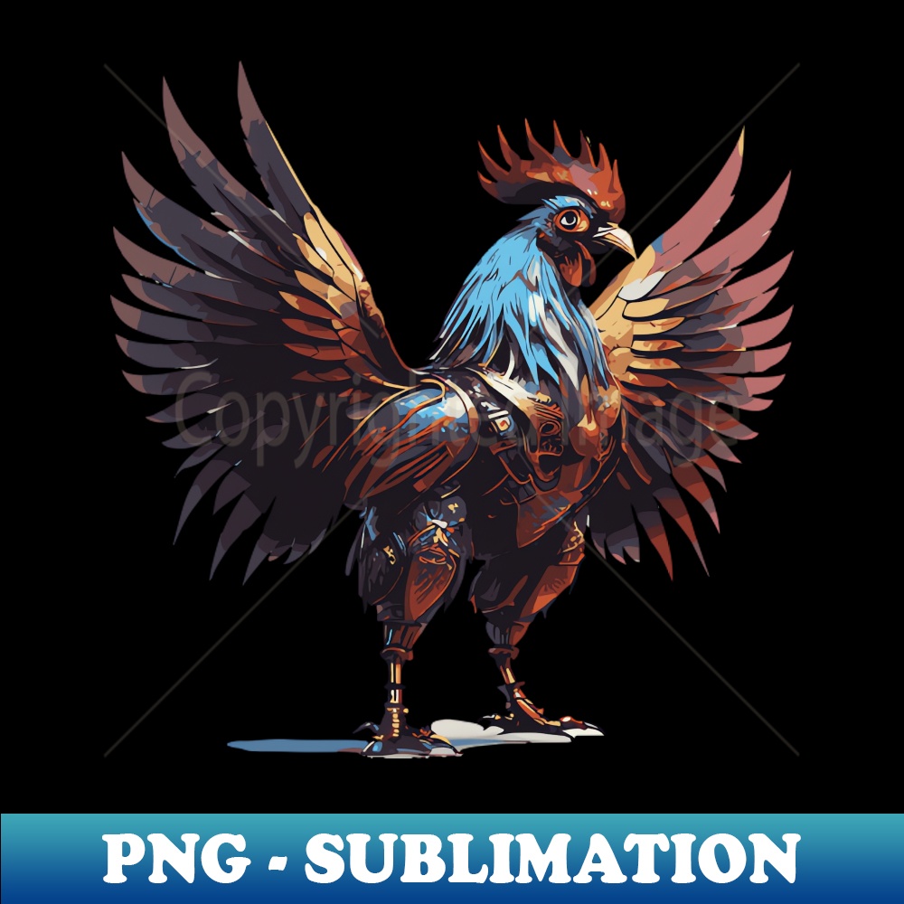 Anime Rooster armor warrior T-shirt design - PNG Transparent | Inspire ...