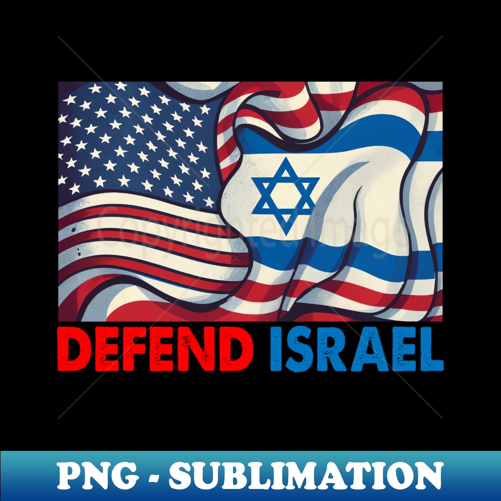 Defend Israel Vintage American Israeli Flag - Signature Subl | Inspire ...