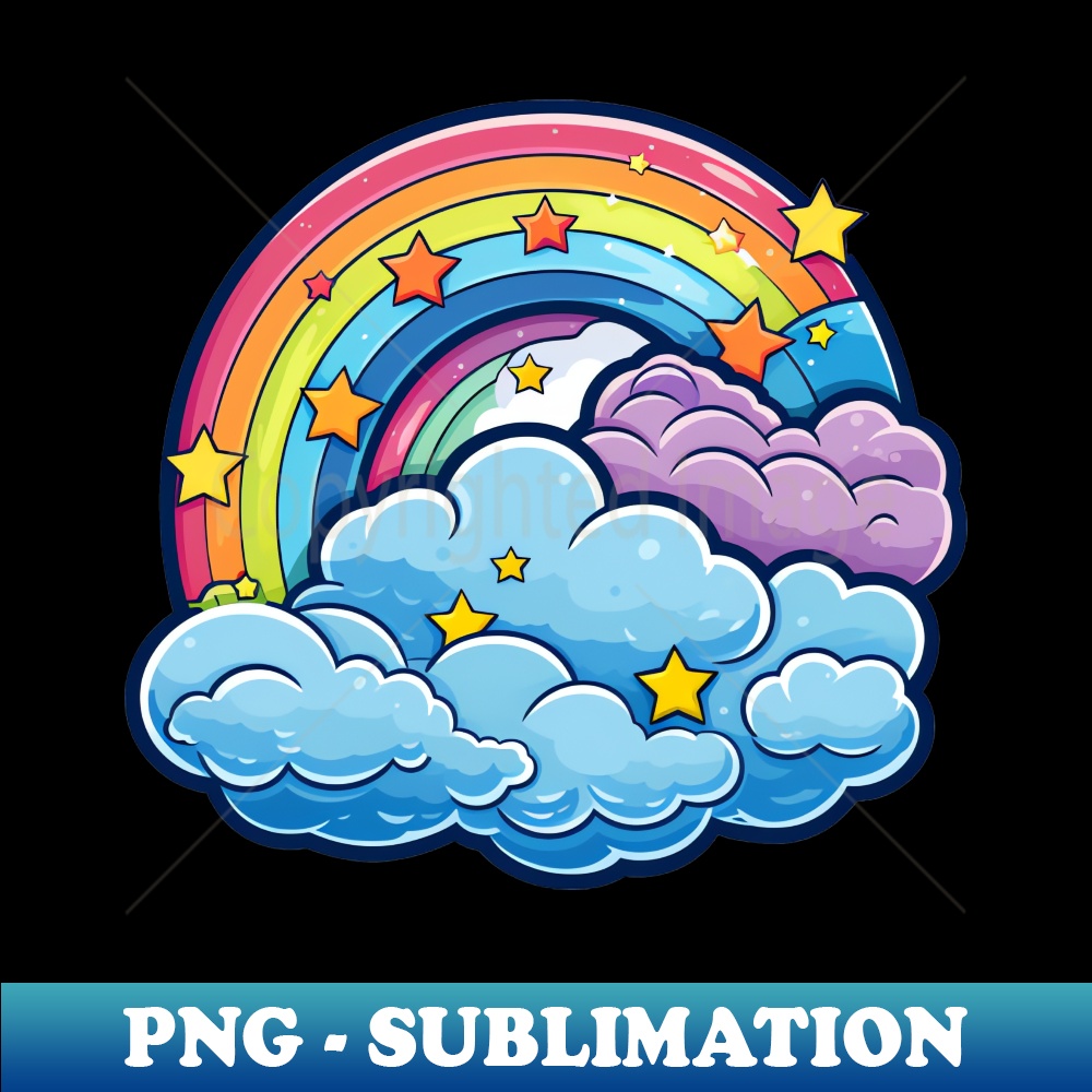 cool rainbow - PNG Transparent Sublimation File - Unlock Vib - Inspire ...