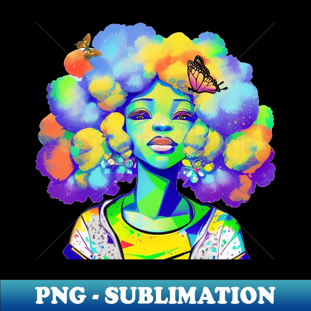 Beautiful African American Contemporary Girl Art - Signature | Inspire ...