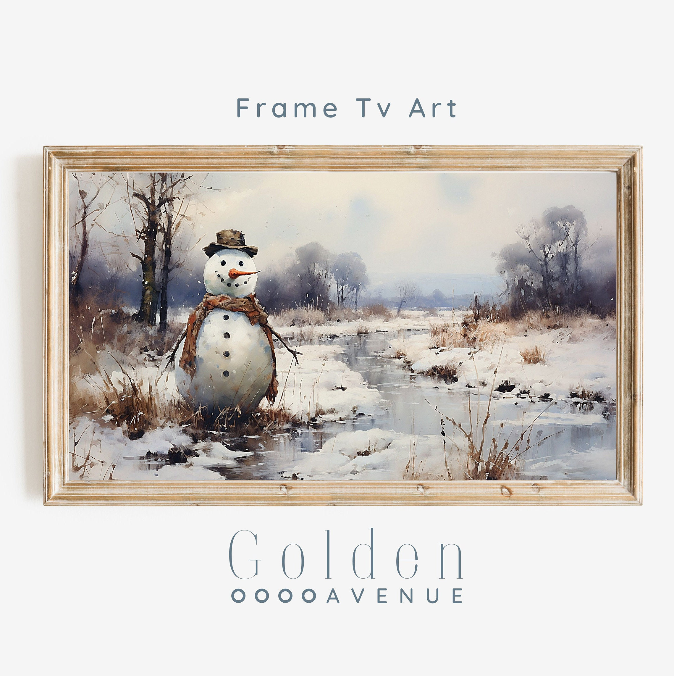 Christmas FRAME TV Art Snowy Scenic Landscape Digital Downl | Inspire ...